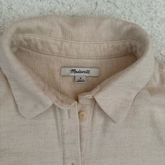 Madewell | Tops | Madewell Cream Flannel | Poshmark